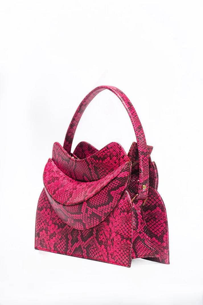 Dada Pedon Luna Hot Pink Rattler Mini Tote Handbag | African Fashion ...