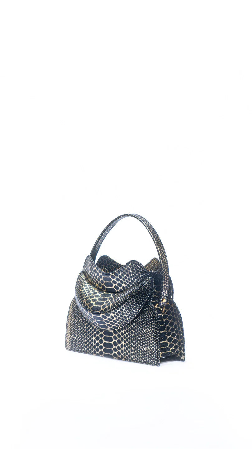 Dada Pedon Luna Onyx Crystal Zipper Handbag | African Fashion Brand ...